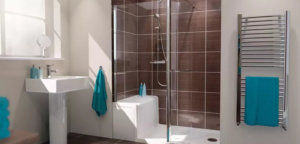 Walk-in Shower with Split-Folding Doors | The Enrapture